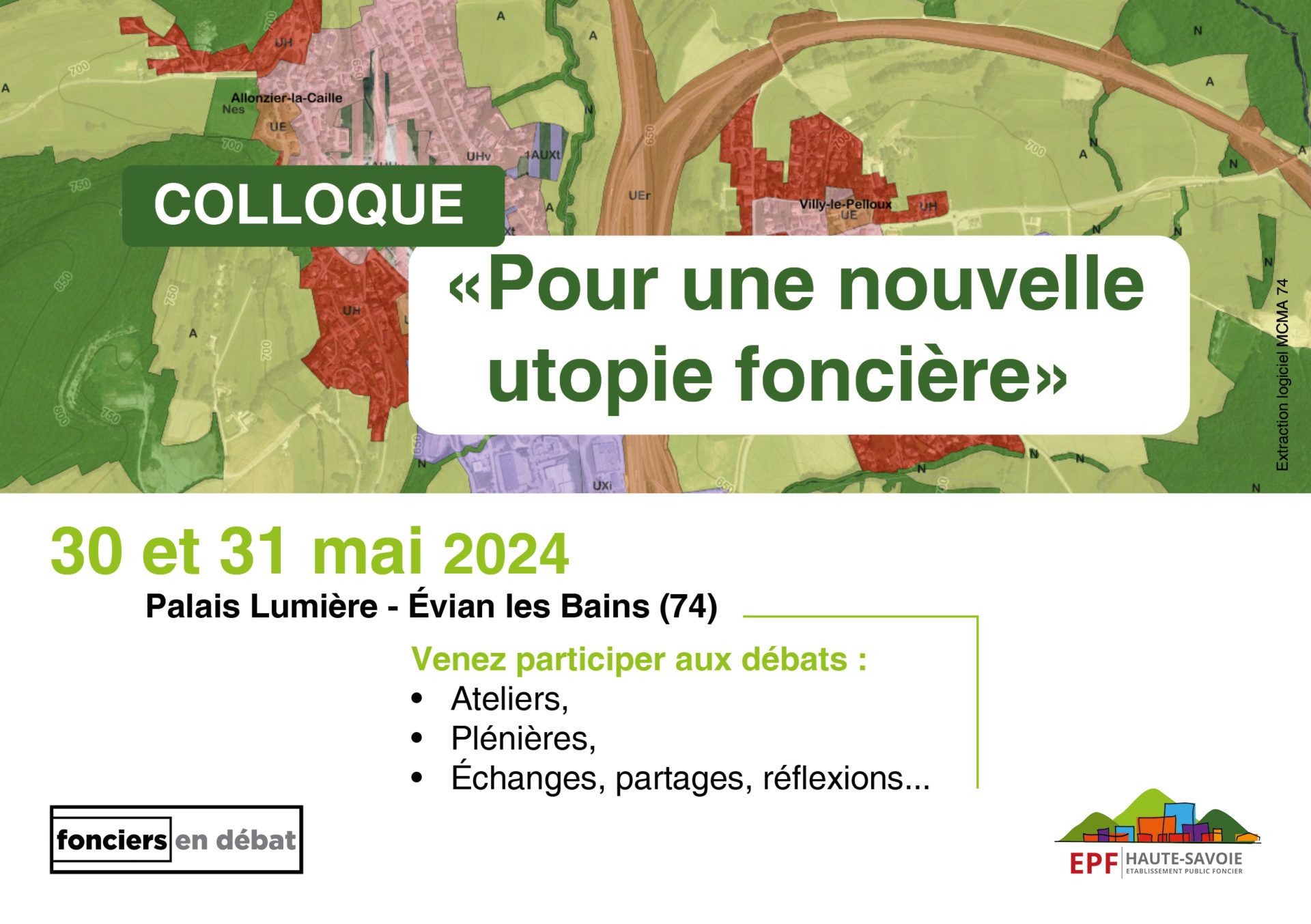 Colloque "Pour une nouvelle utopie foncière" Evian-les-Bains - EPF 74